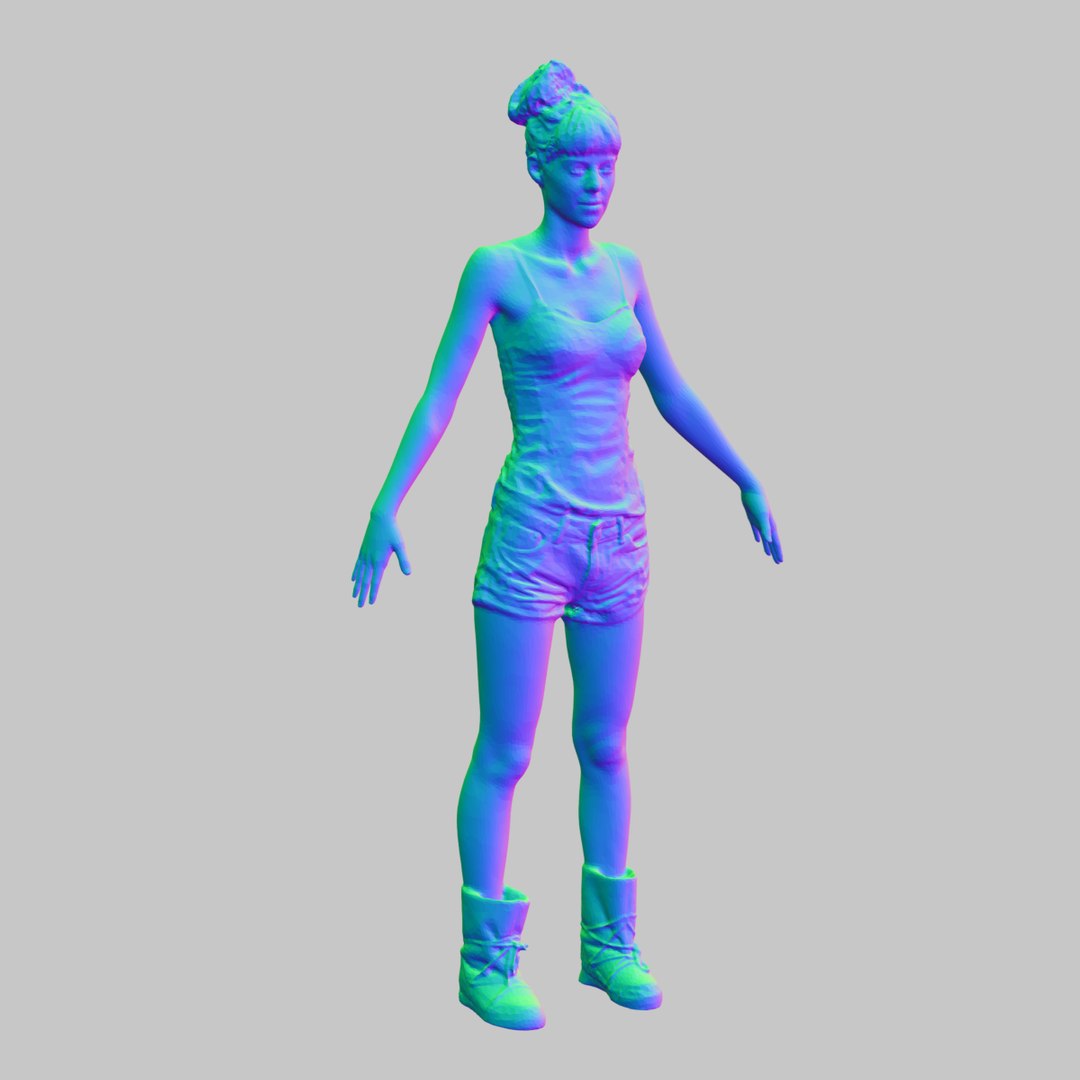 3d Model 10 Rig Ready A-pose