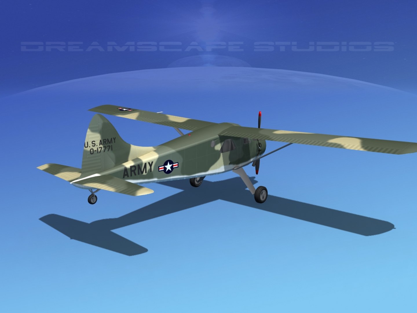 Dehavilland Beaver Army 3d Dxf