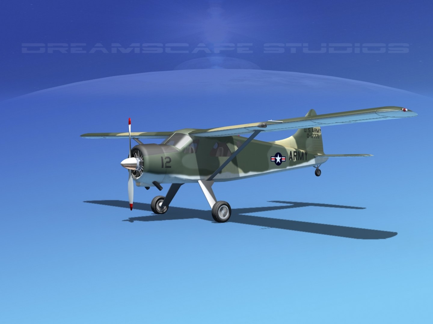 Dehavilland Beaver Army 3d Dxf