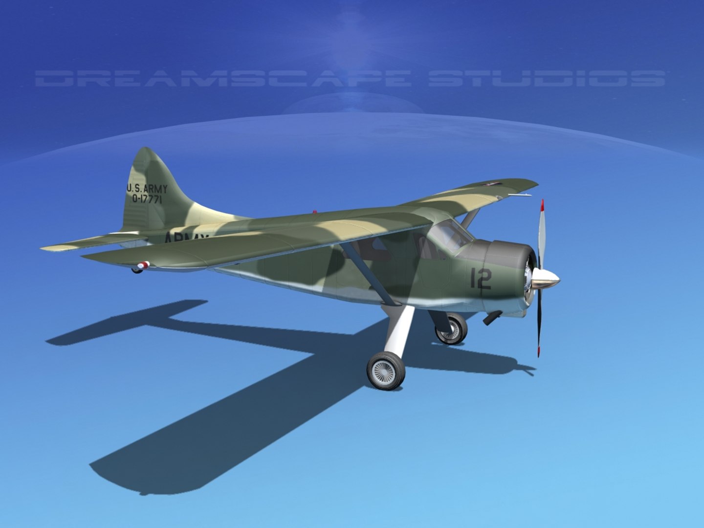 Dehavilland Beaver Army 3d Dxf