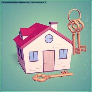 Cartoon House Blender Models for Download | TurboSquid