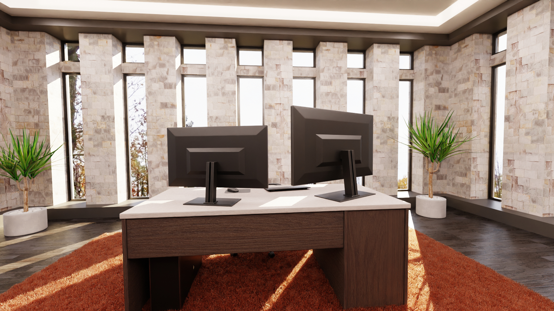 Office 2 For Boss Model - TurboSquid 1903989