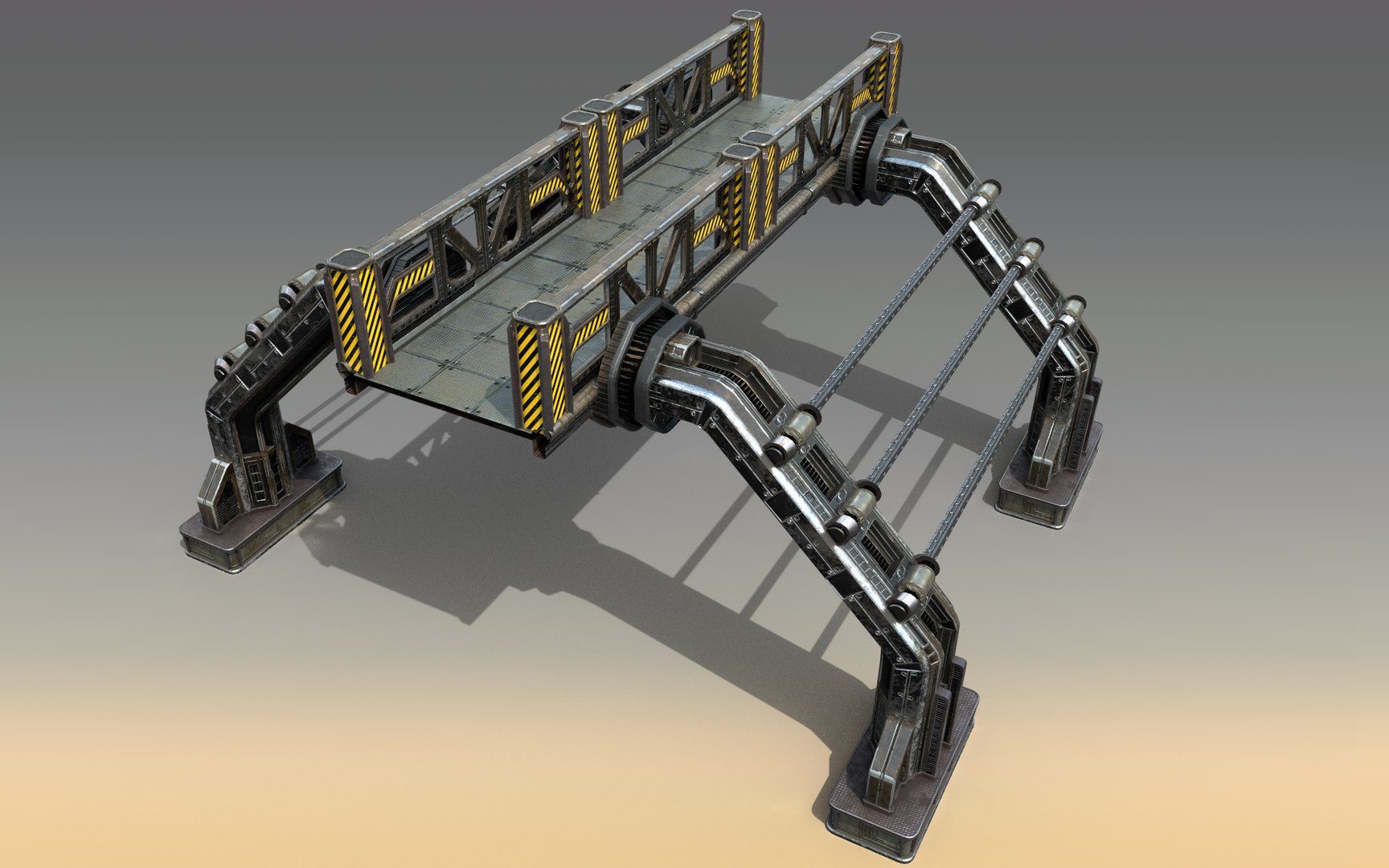 Sci-fi Modular Bridge 3D Model - TurboSquid 1691166