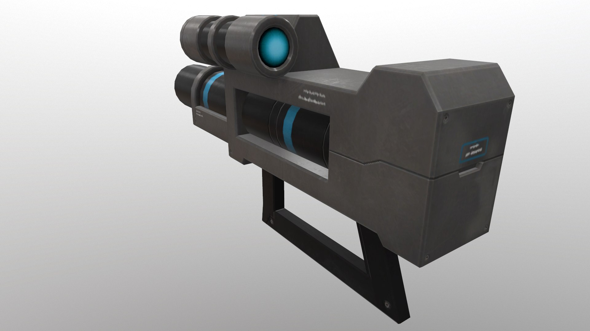 Battery Boomer Gun Level 2 3D Model - TurboSquid 2194388