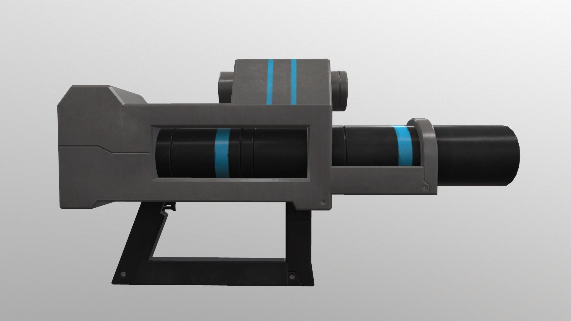 Battery Boomer Gun Level 2 3D Model - TurboSquid 2194388