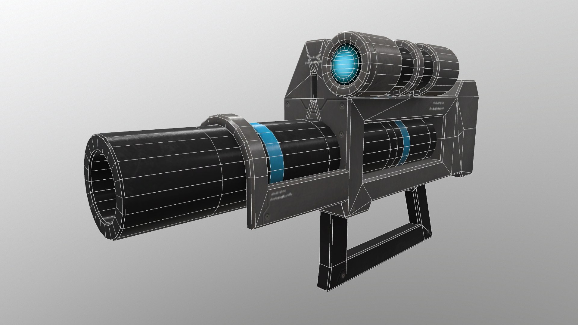 Battery Boomer Gun Level 2 3D Model - TurboSquid 2194388