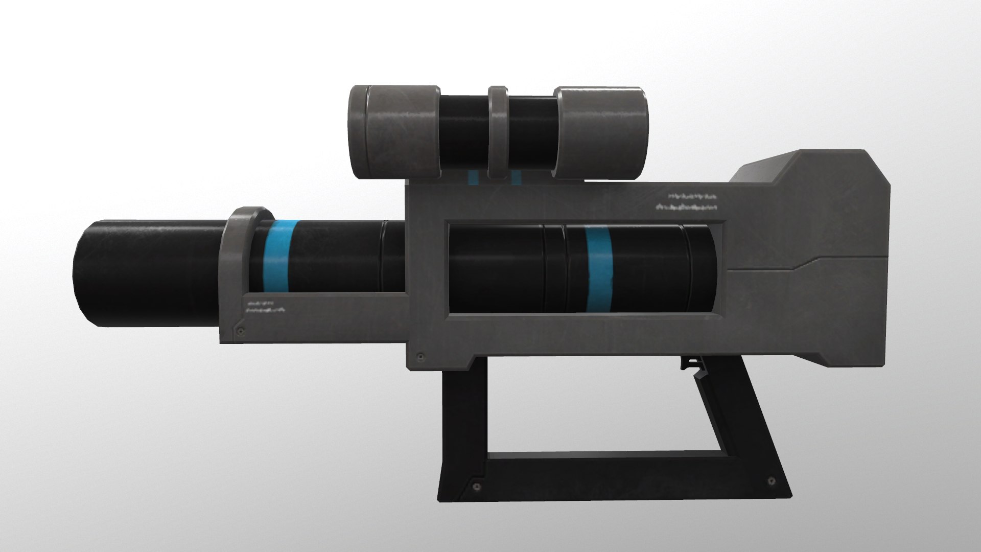 Battery Boomer Gun Level 2 3D Model - TurboSquid 2194388