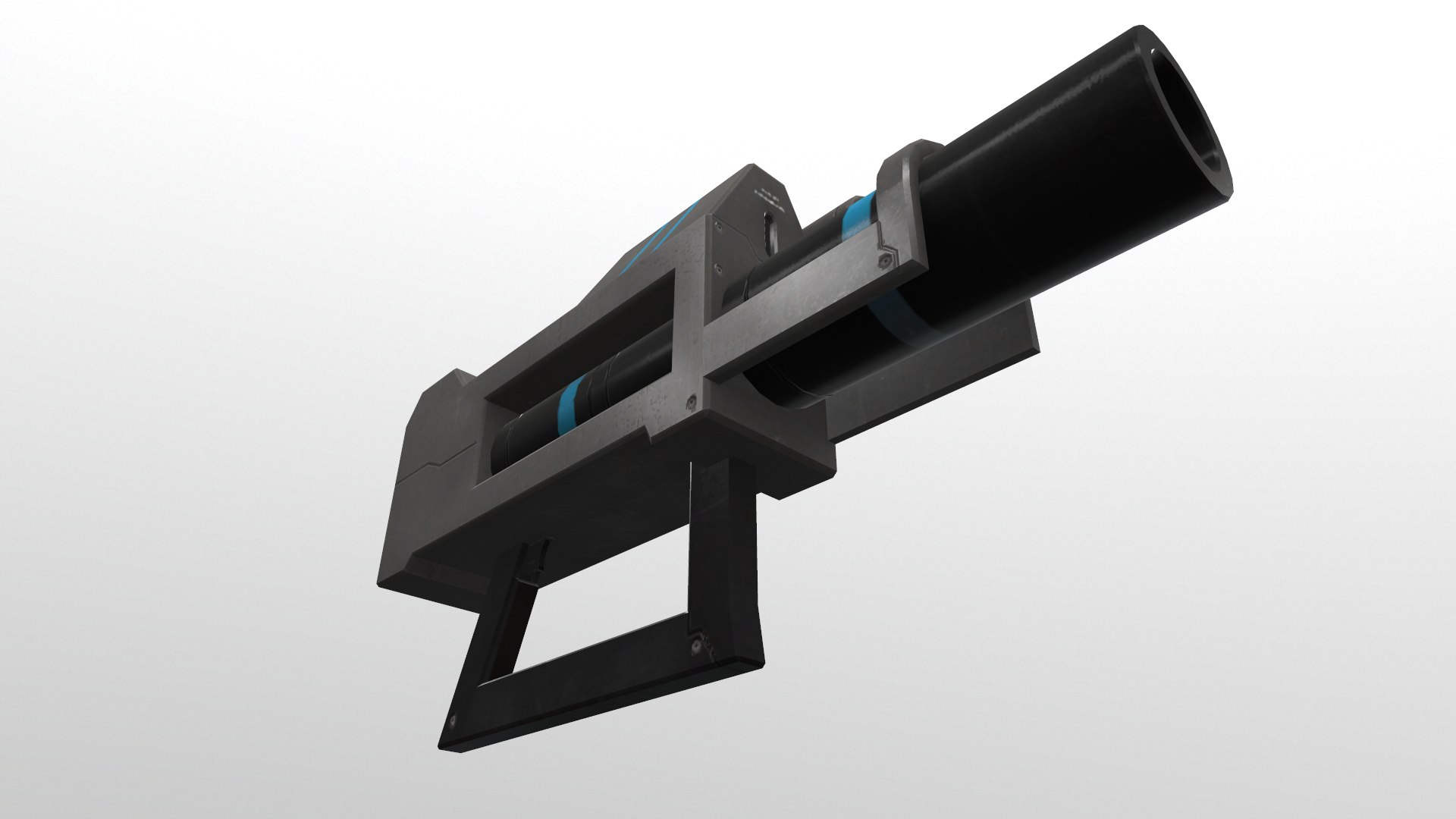 Battery Boomer Gun Level 2 3D Model - TurboSquid 2194388