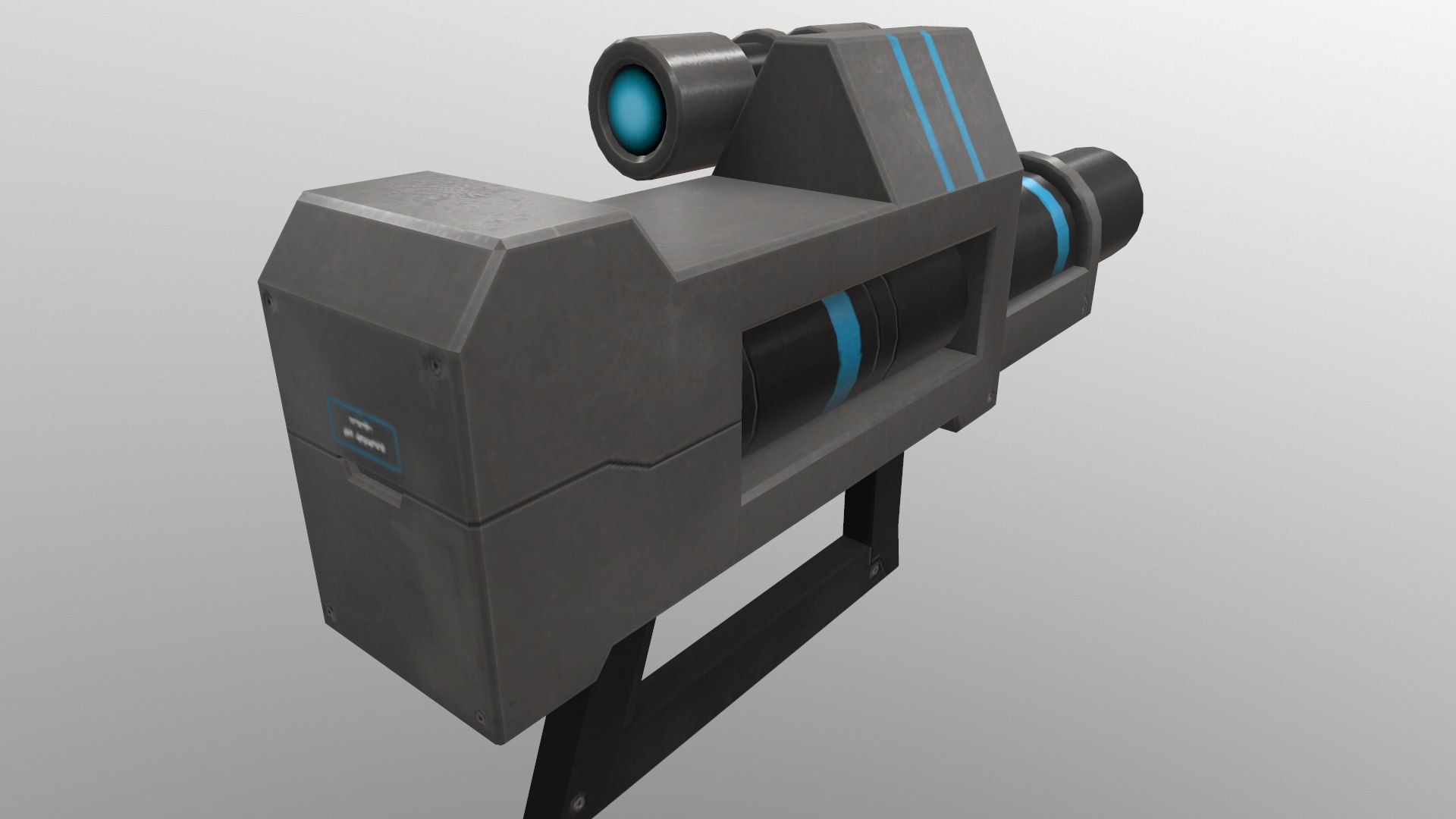 Battery Boomer Gun Level 2 3D Model - TurboSquid 2194388