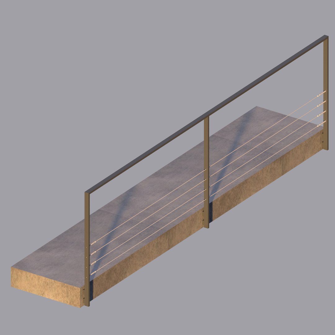 Tadao Ando Railings 3D Model - TurboSquid 1631588