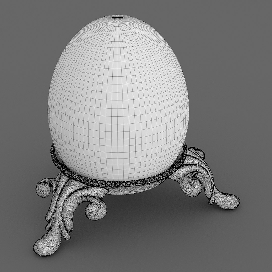 Egg Stand Classic 3d Model