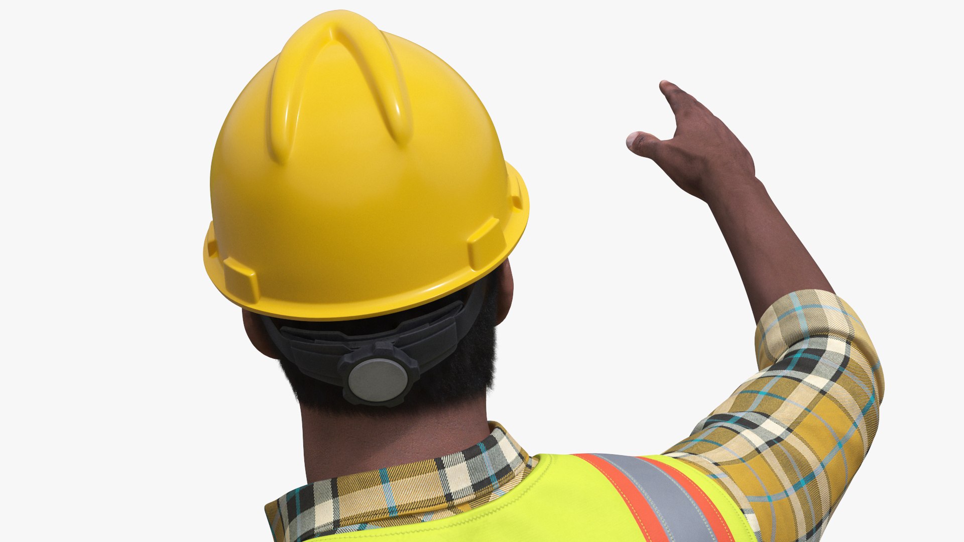 Construction Worker Pointing Pose Fur Model - TurboSquid 2279775