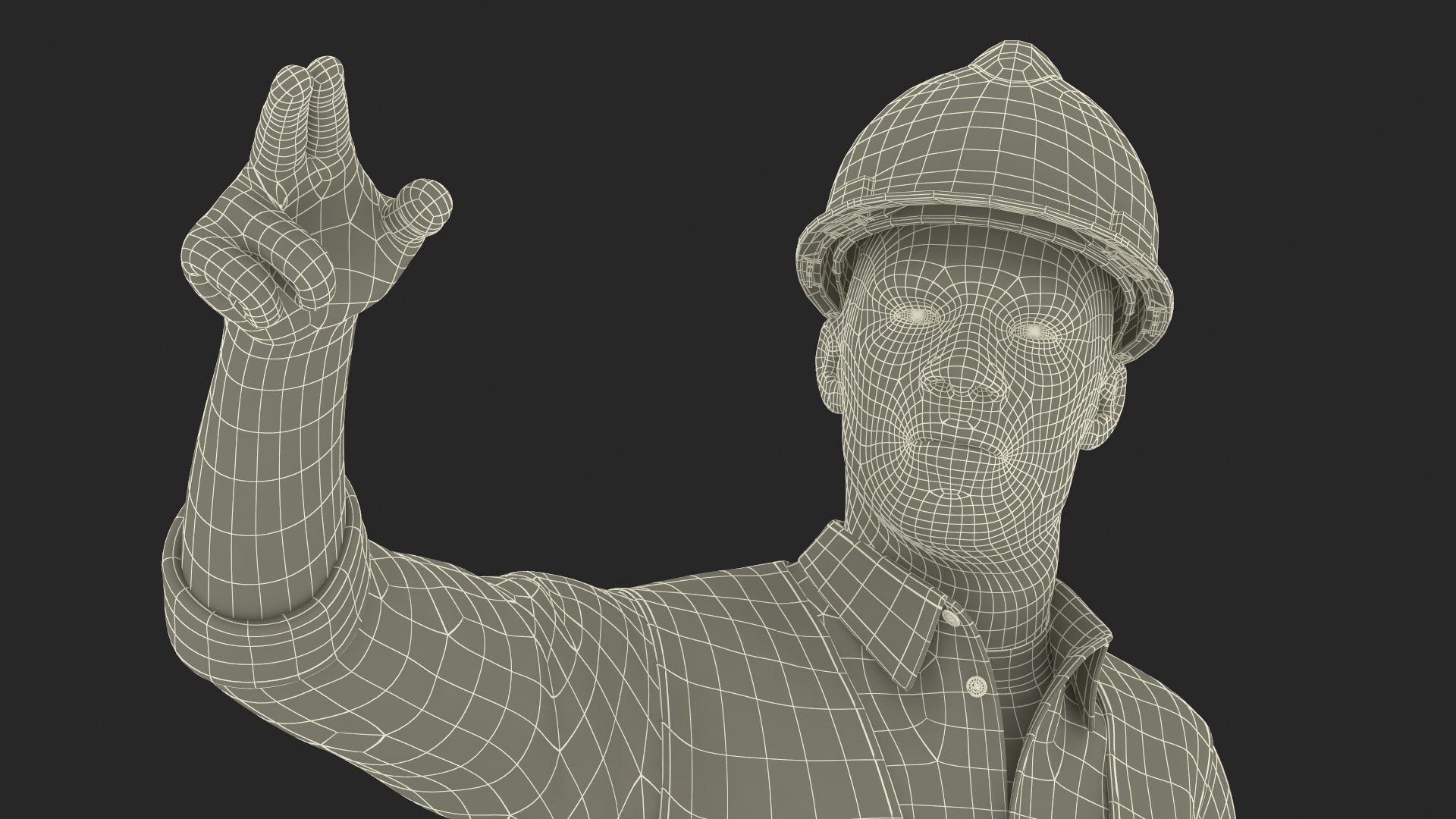 Construction Worker Pointing Pose Fur Model - TurboSquid 2279775