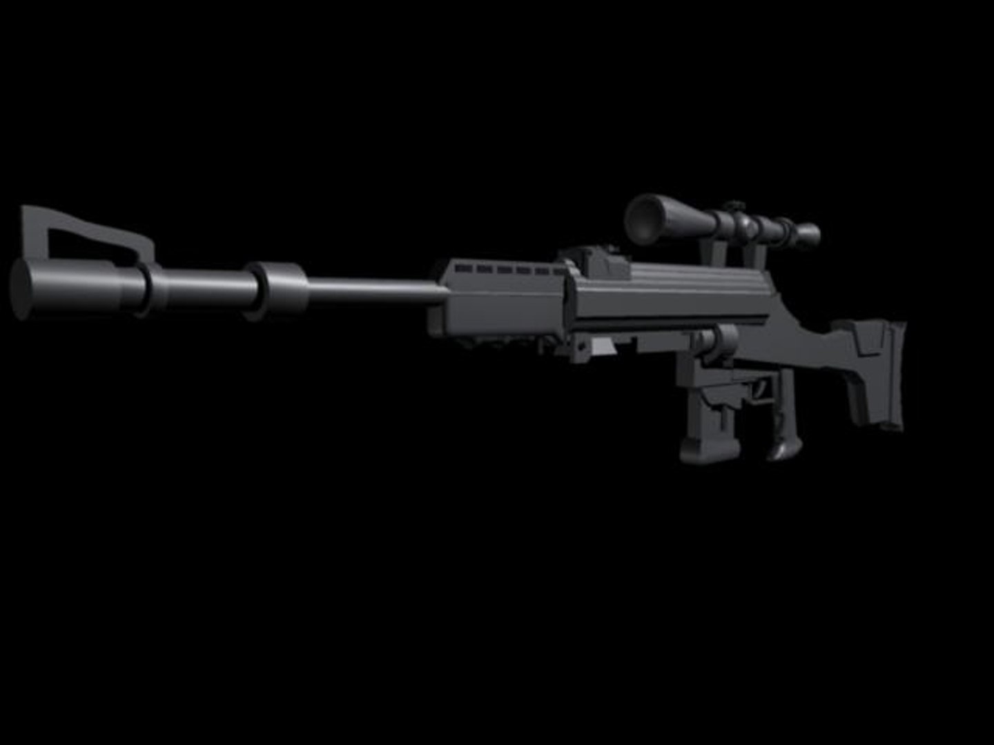 3d Model Sniper Rifle