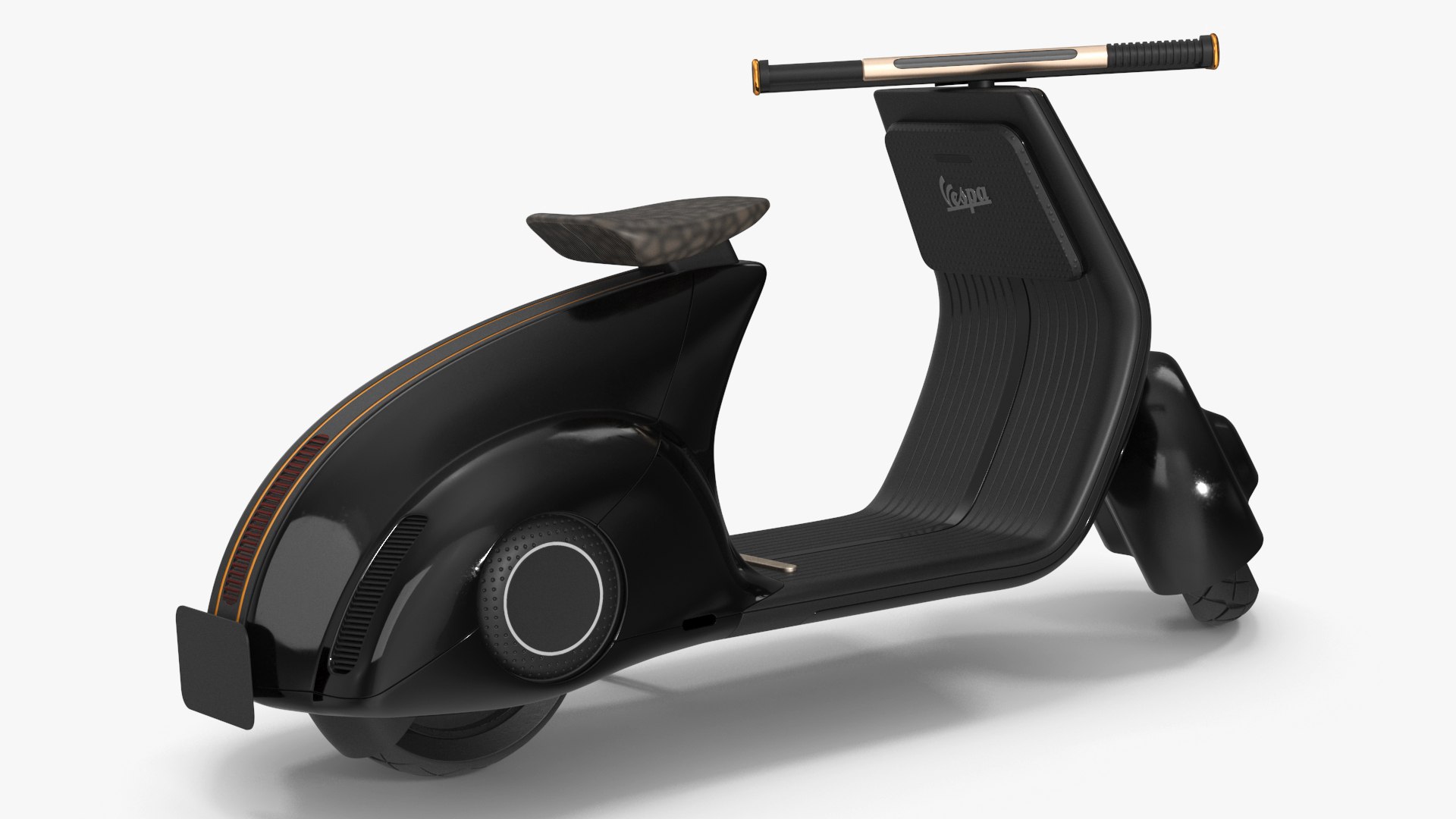 Futuristic Electric Scooter Black Rigged 3D Model - TurboSquid 2217536