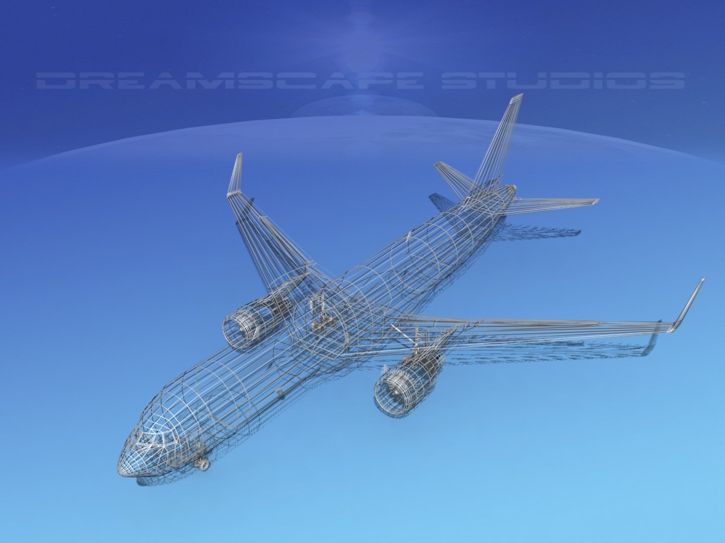 3d Airlines Boeing 767 767-300 Model