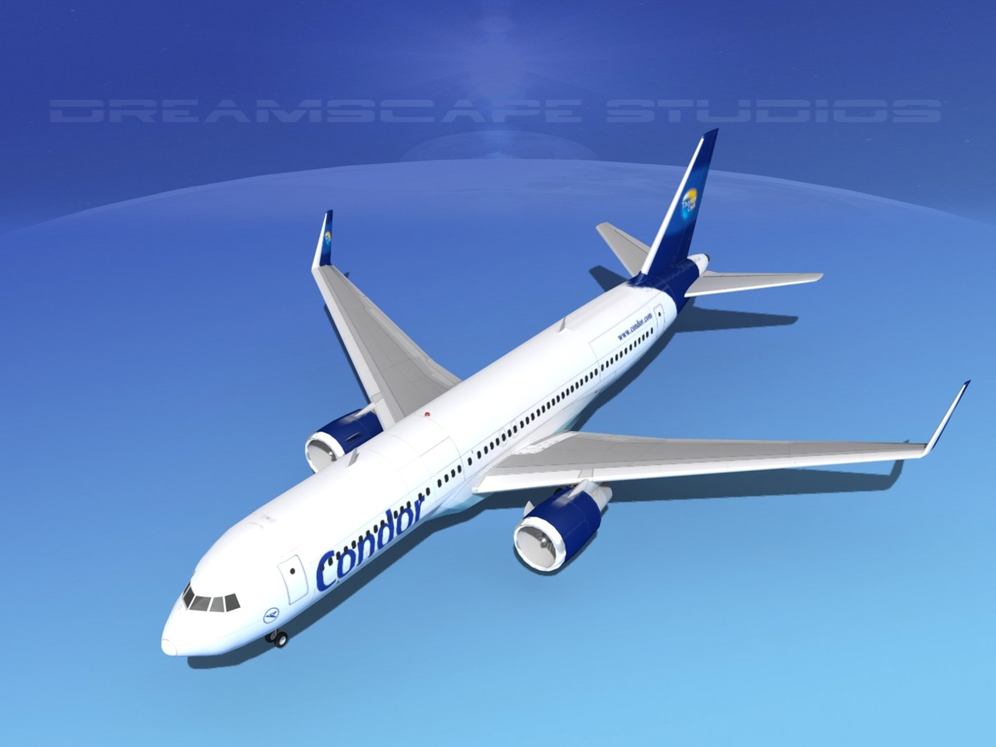 3d Airlines Boeing 767 767-300 Model
