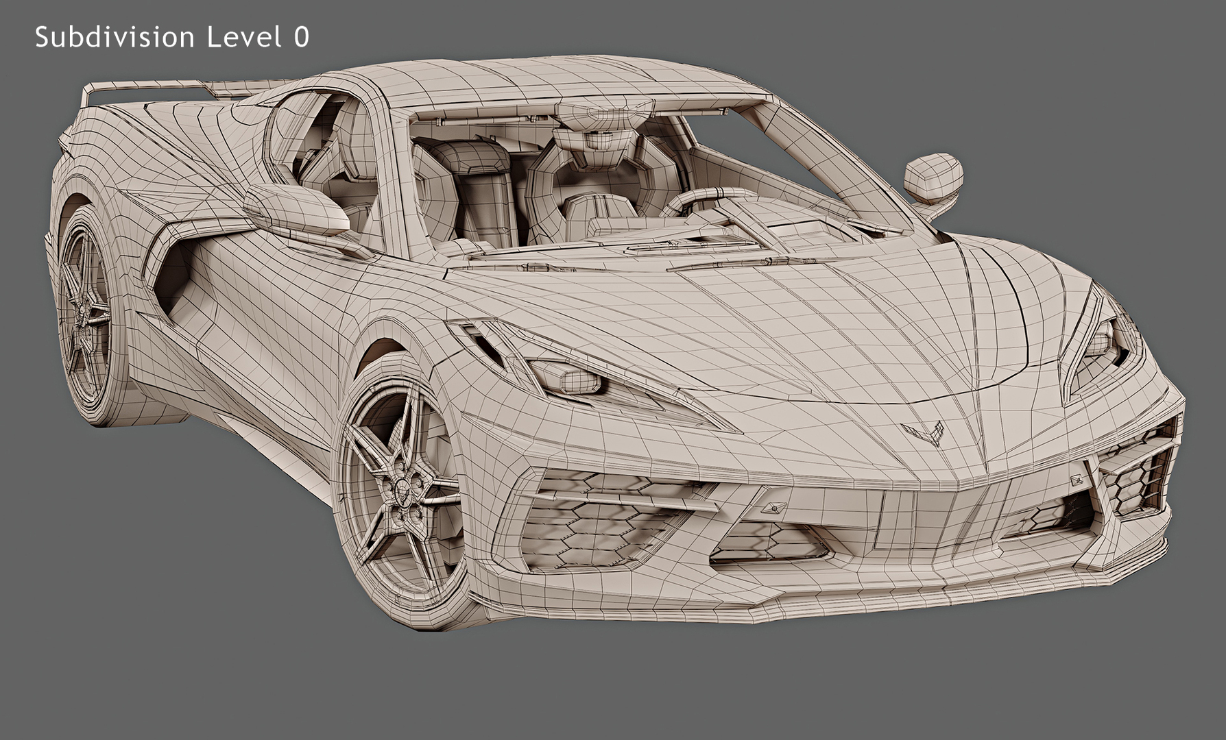 modelo 3d 2020 Chevrolet Corvette C8 Stingray - TurboSquid 1472025