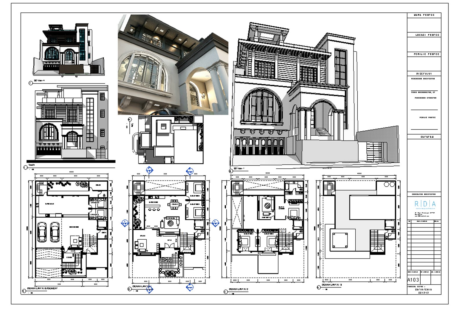 Architecture Design Classic House 3d Max