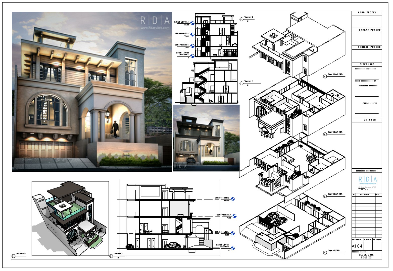 Architecture Design Classic House 3d Max