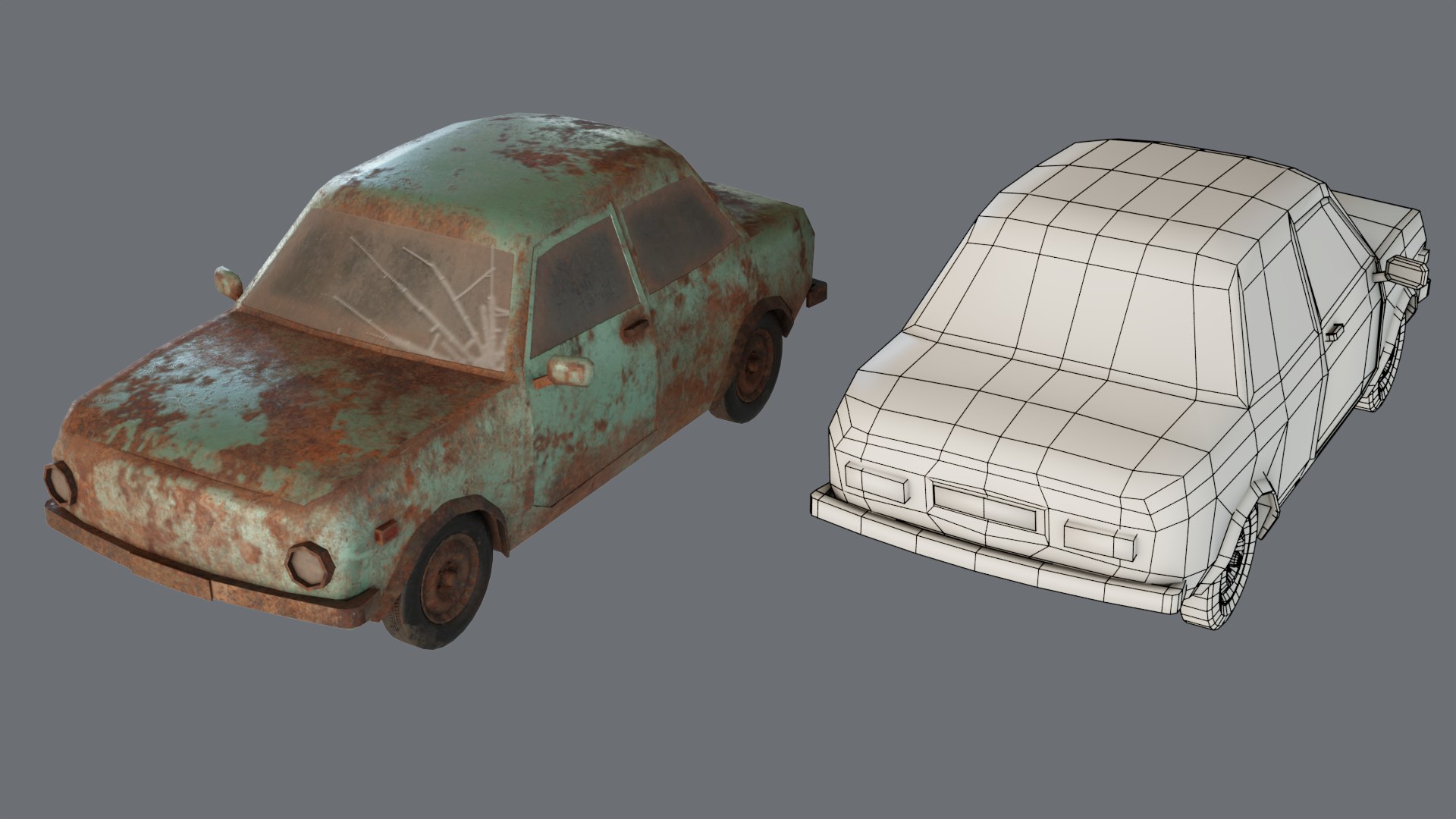 3D Apocalyptic Damaged Car - TurboSquid 1910981