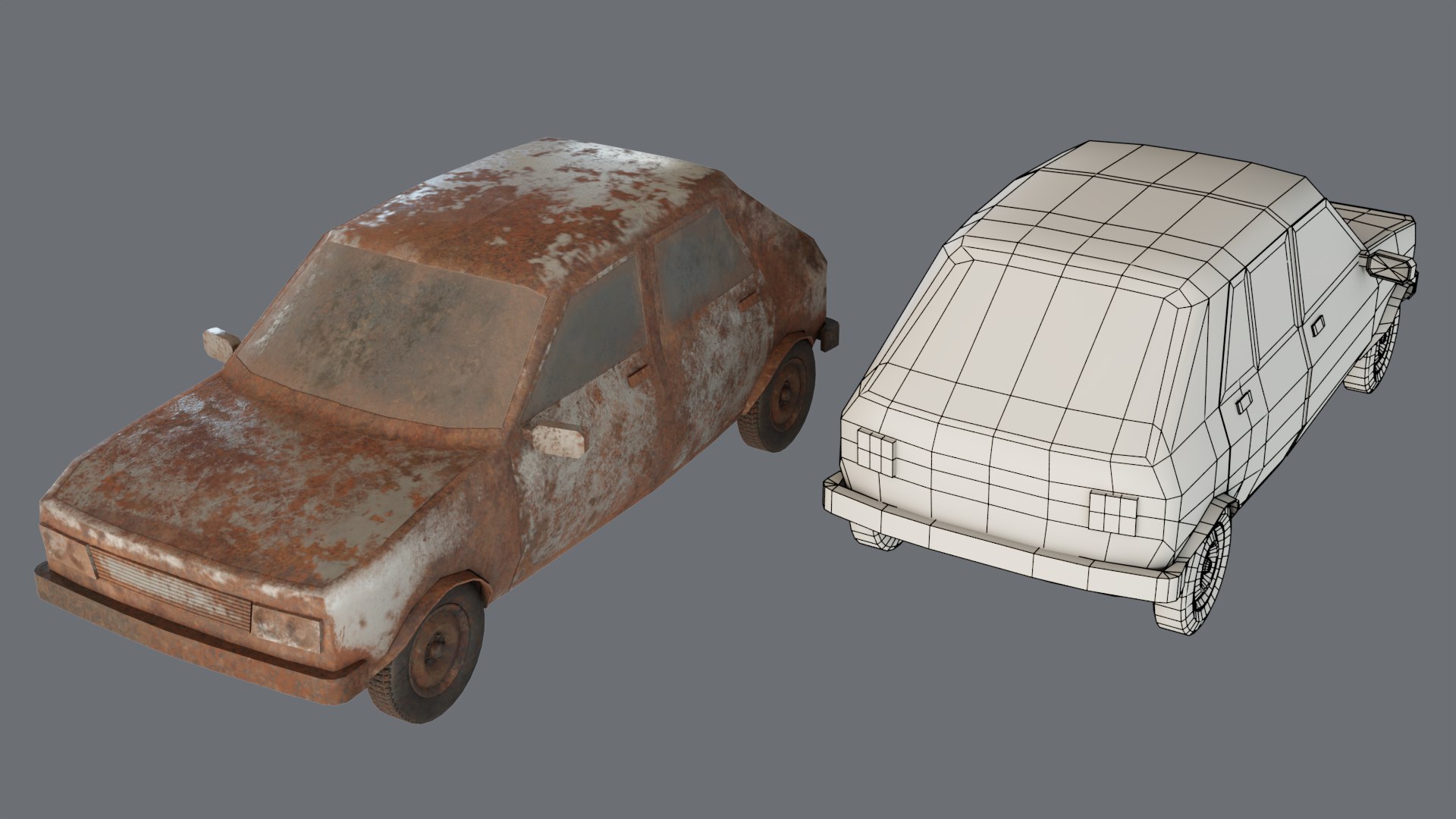 3D Apocalyptic Damaged Car - TurboSquid 1910981