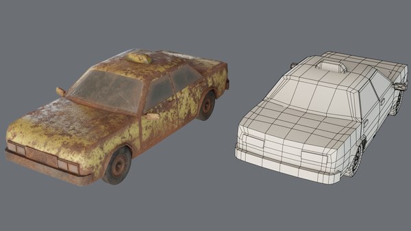 3D Apocalyptic Damaged Car - TurboSquid 1910981