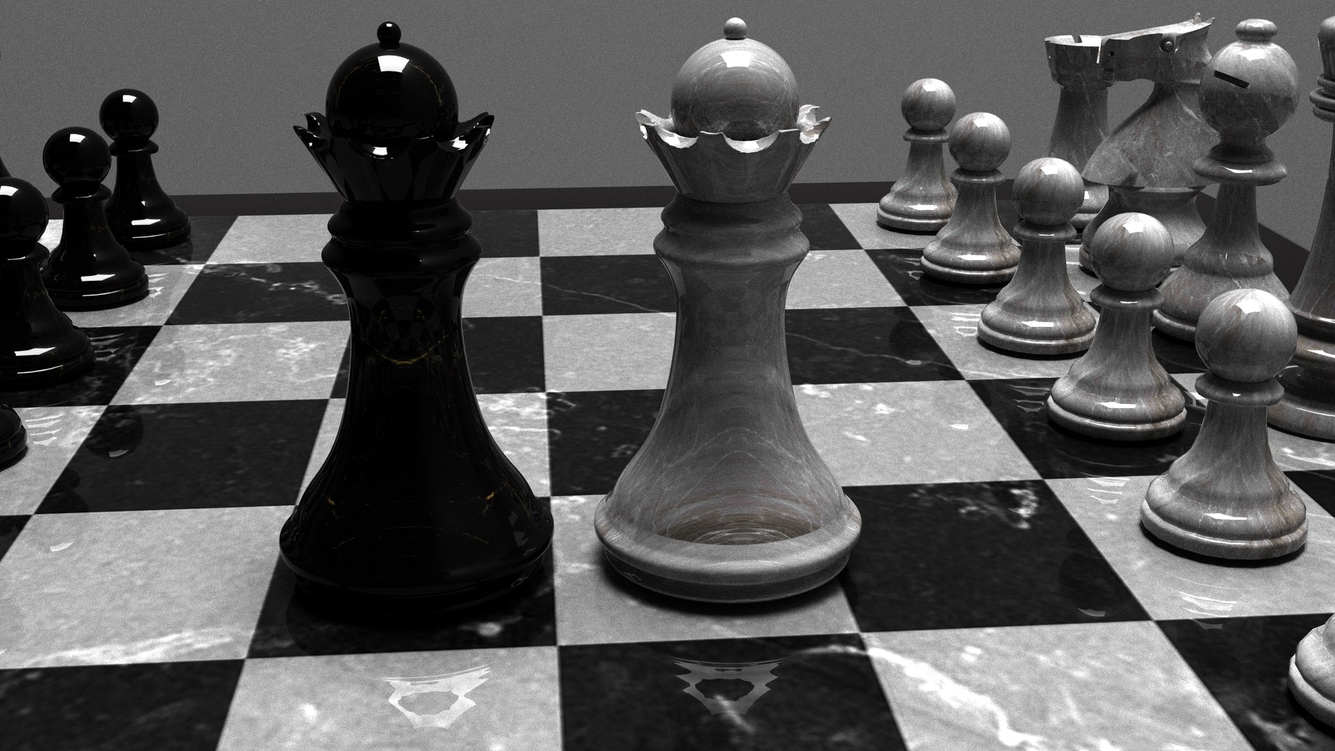 Obsidian Chess Set Highly Detailed 3D Model 3D Model - TurboSquid 2435748