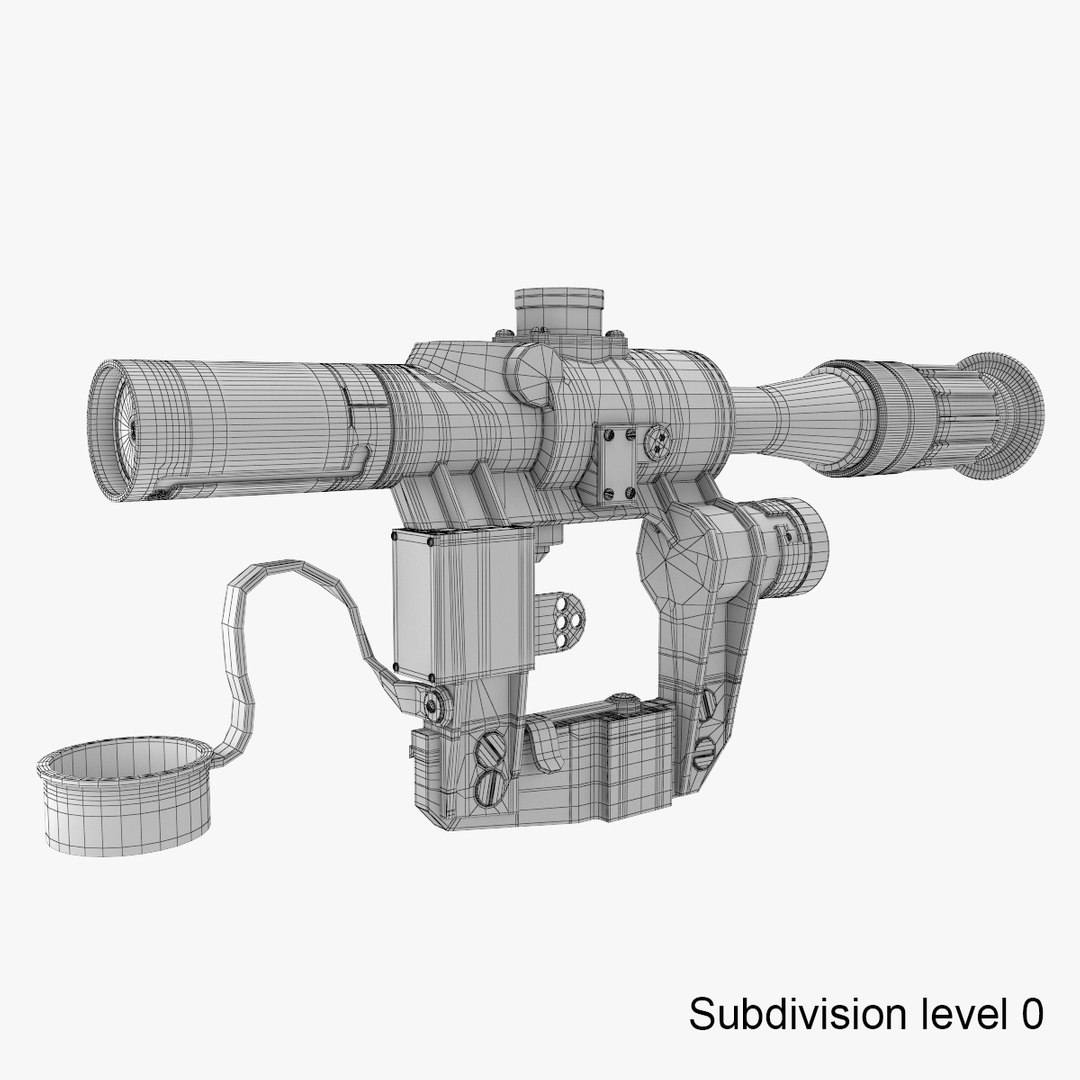 Optical Sight Pso-1 Pso 3d Model
