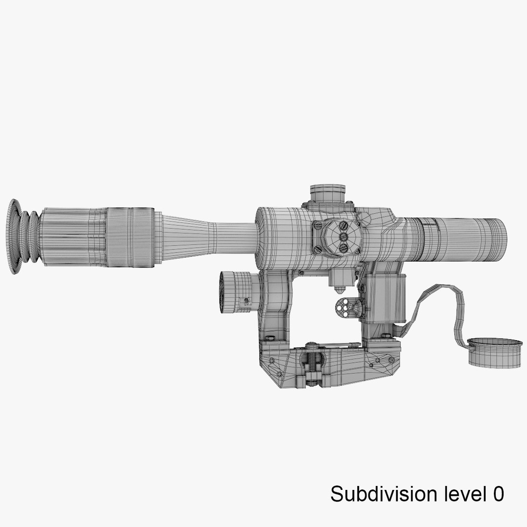 Optical Sight Pso-1 Pso 3d Model