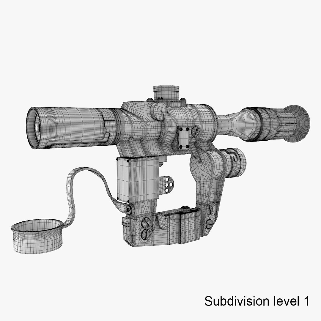Optical Sight Pso-1 Pso 3d Model