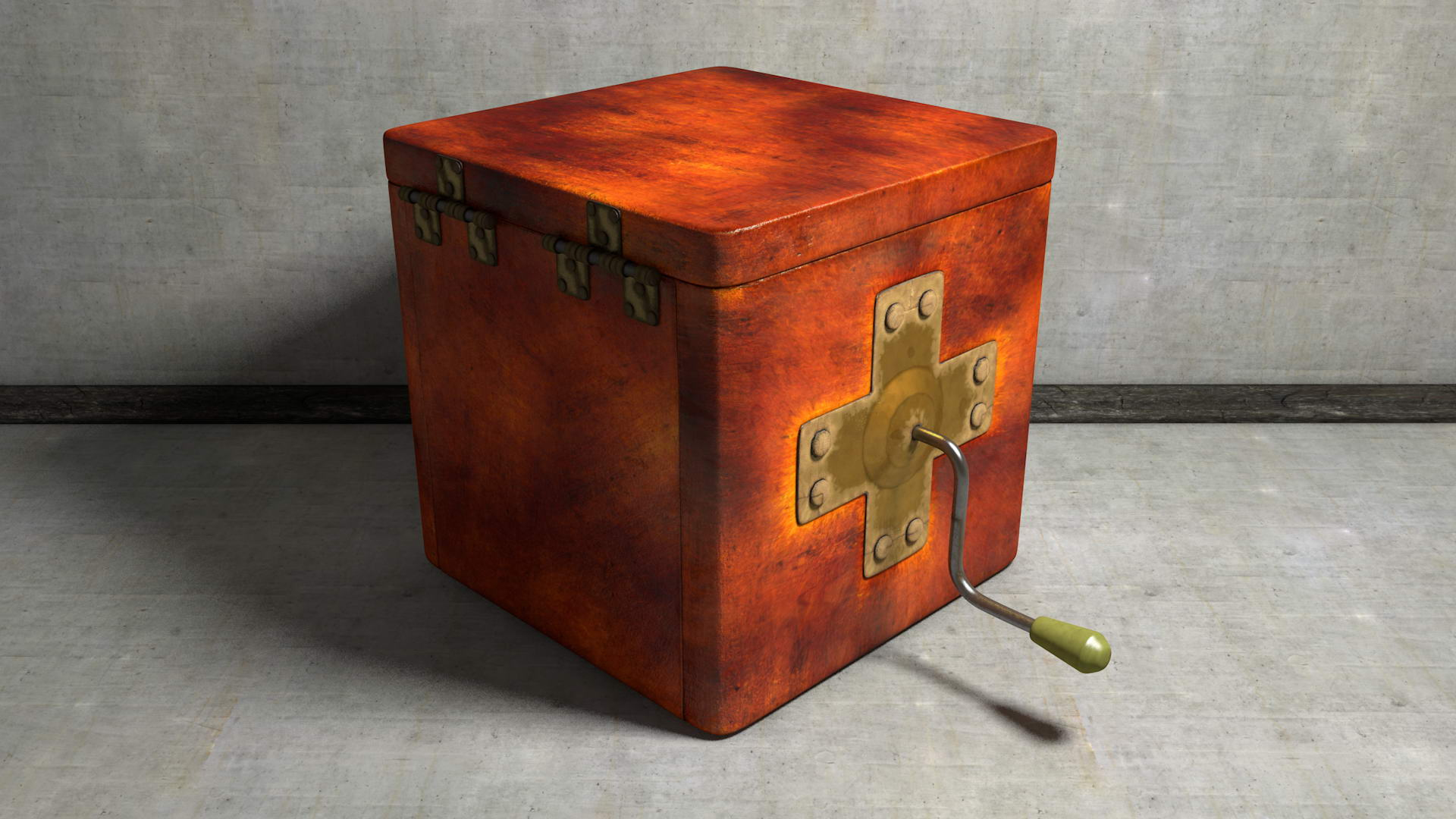 3d Music Box Toy Model