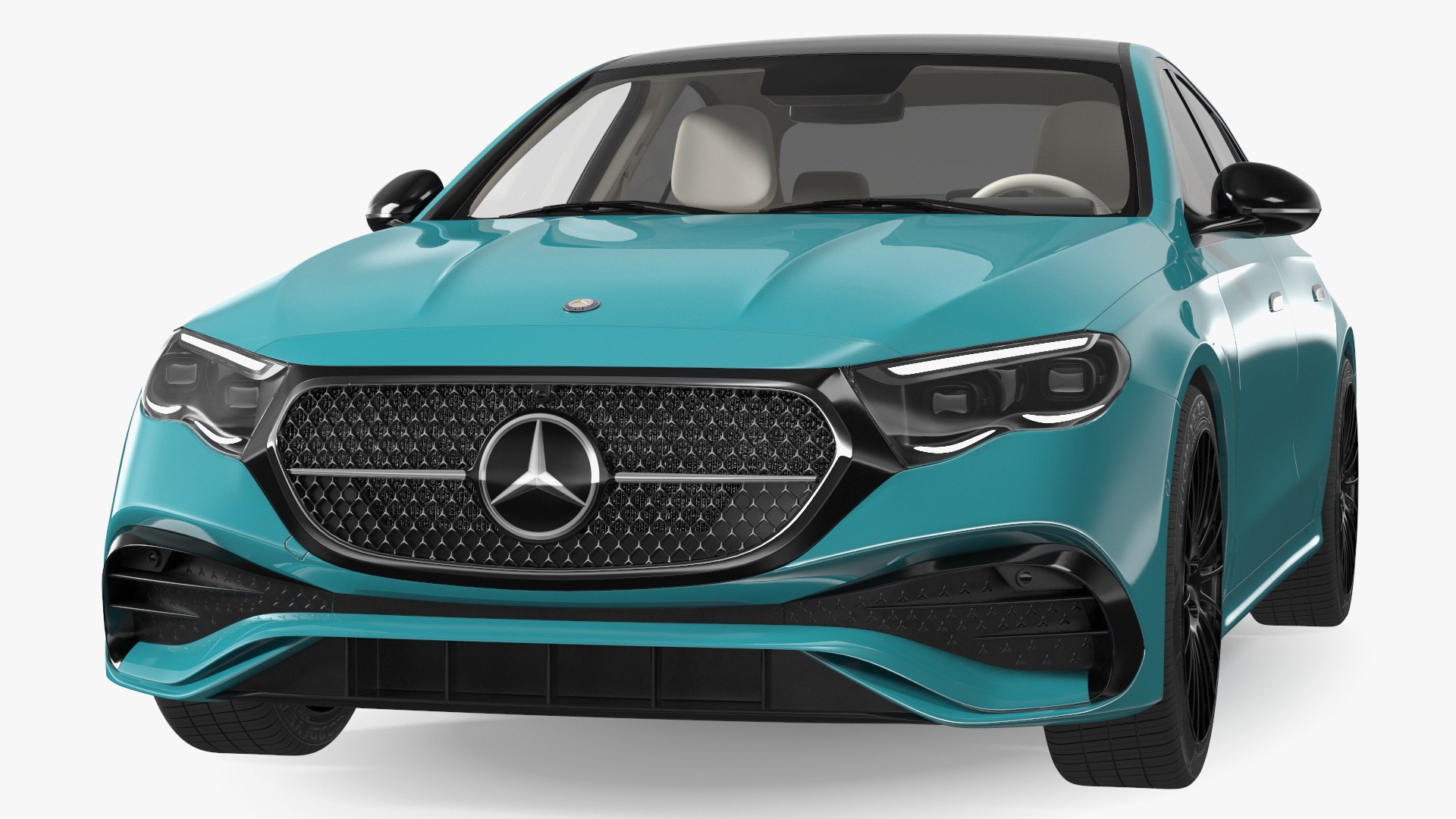Mercedes E-class Turquoise Color 3D model - TurboSquid 2165443