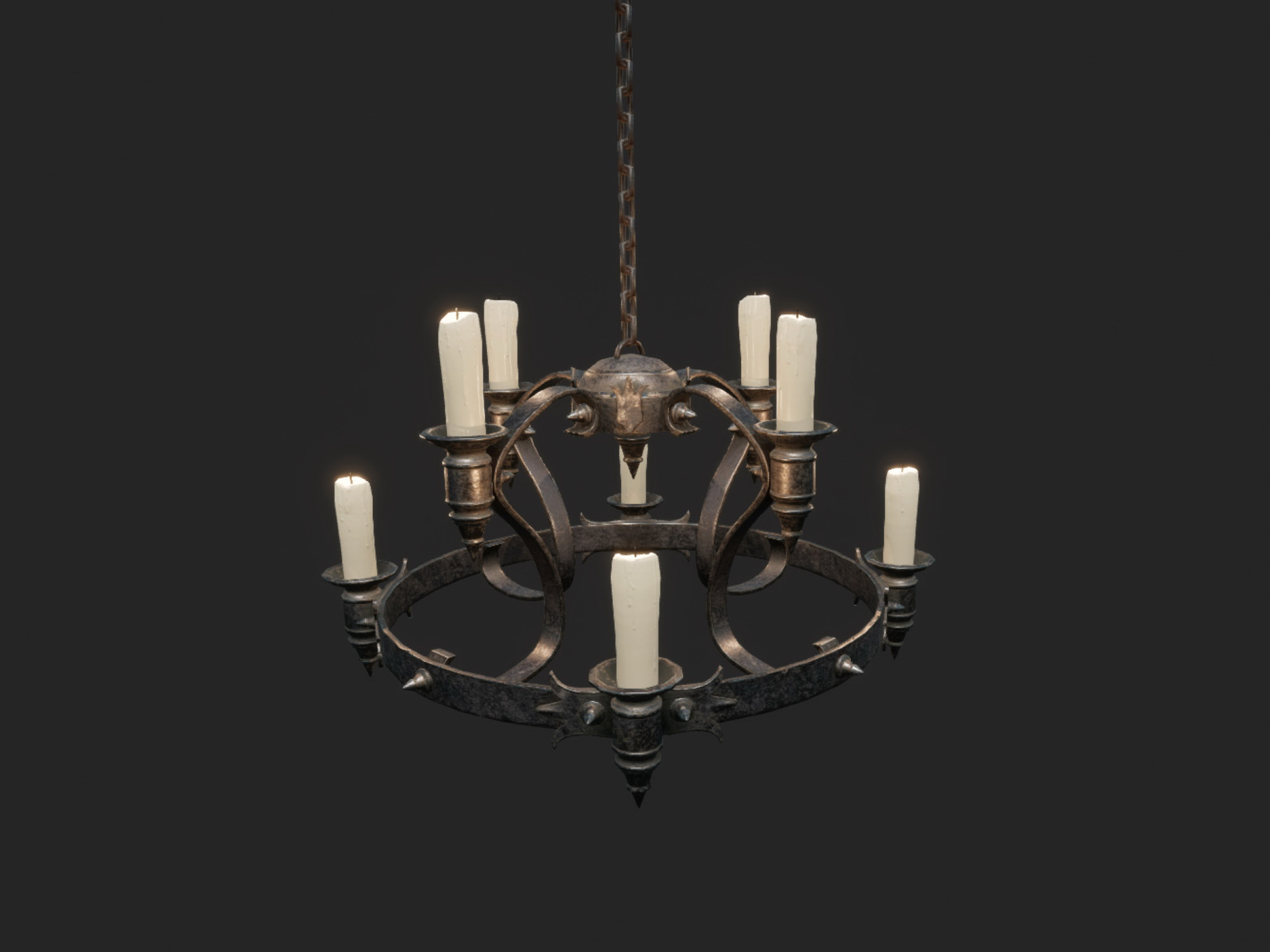 Light candle 3D model - TurboSquid 1669937