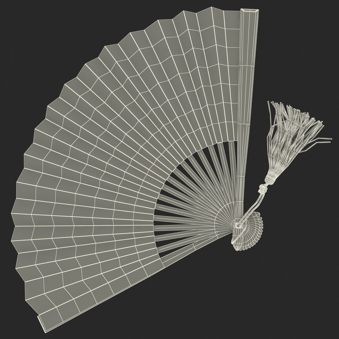 3d japanese fan model