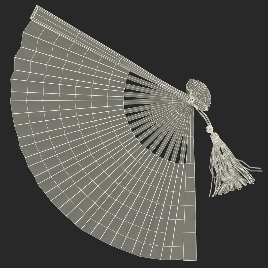 3d japanese fan model