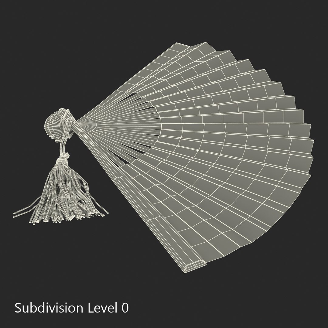 3d japanese fan model