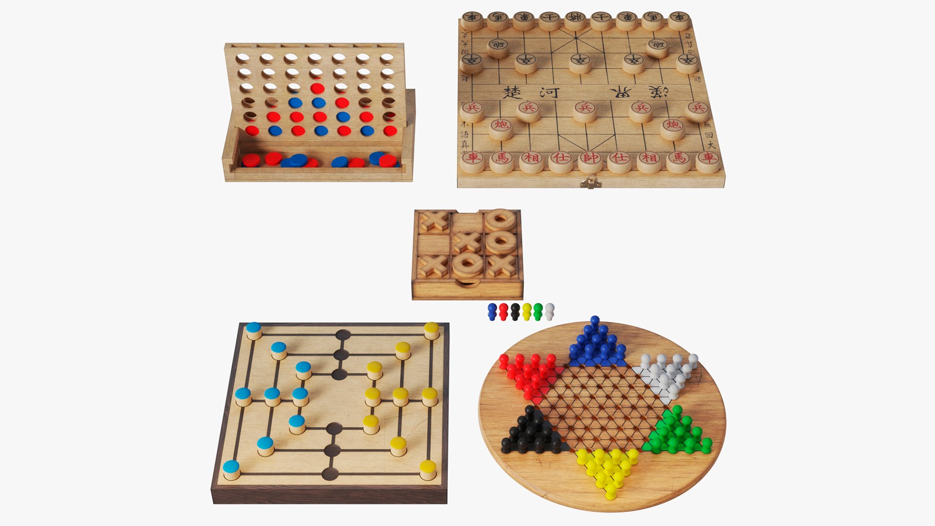 3D Board Game Set 1 - TurboSquid 1894436