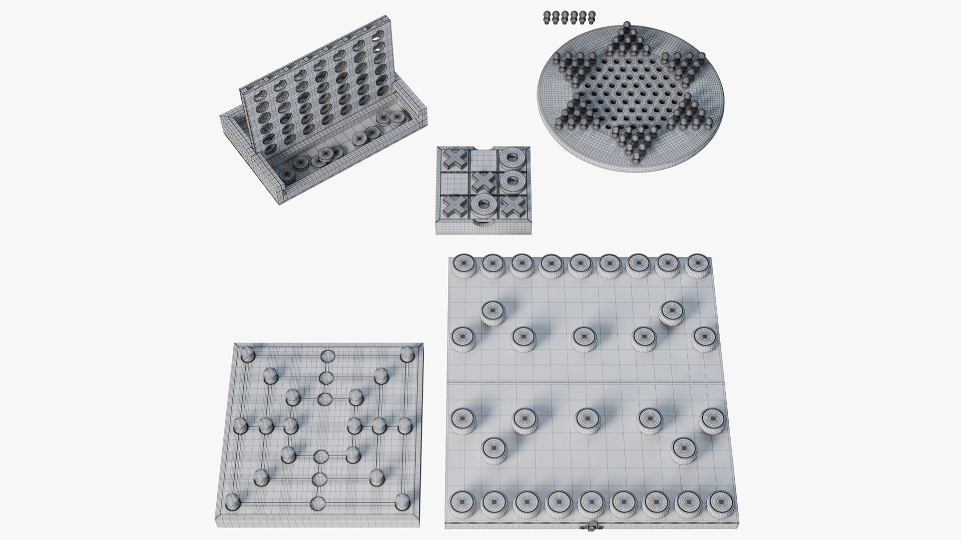 3D Board Game Set 1 - TurboSquid 1894436