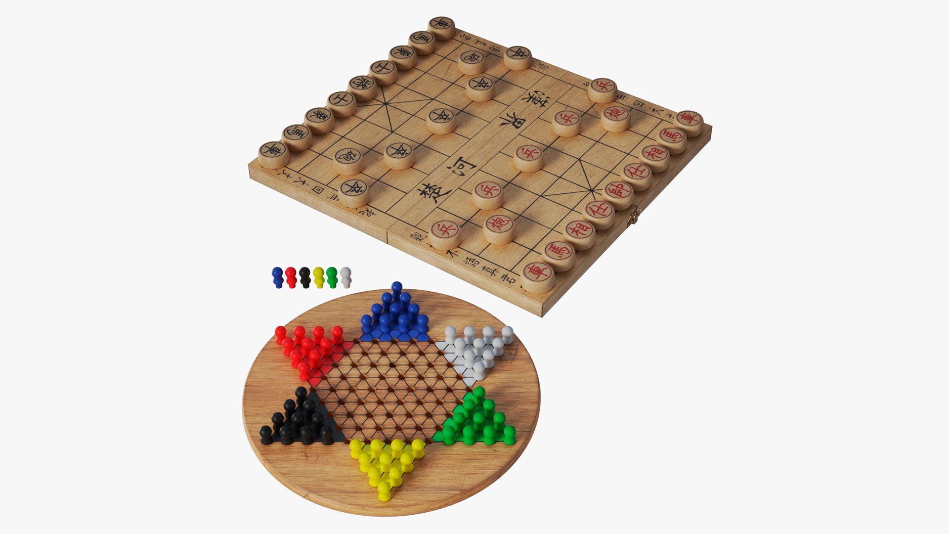 3D Board Game Set 1 - TurboSquid 1894436