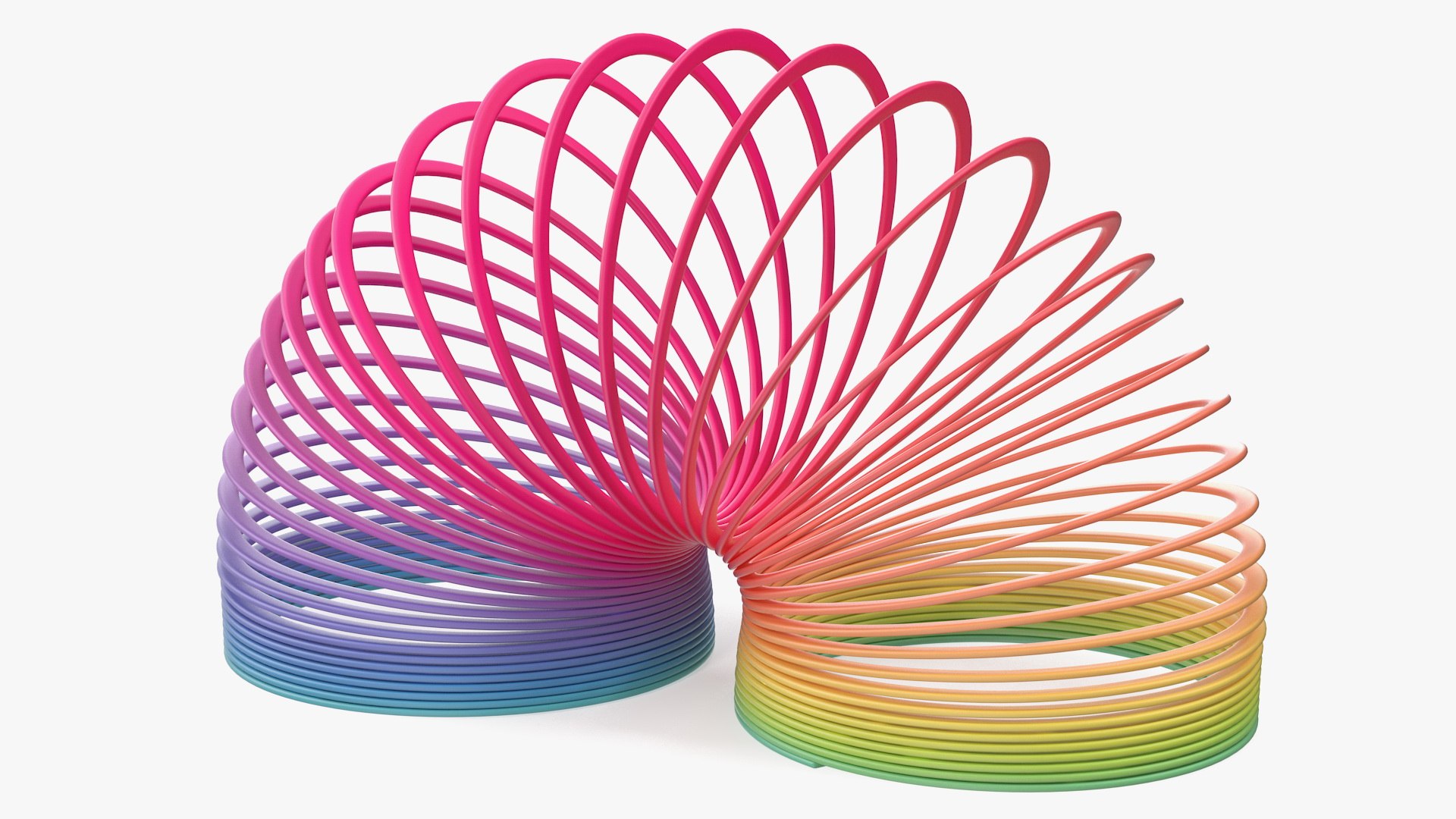 Rainbow Slinky Toy Spring 3D Model - TurboSquid 1488357