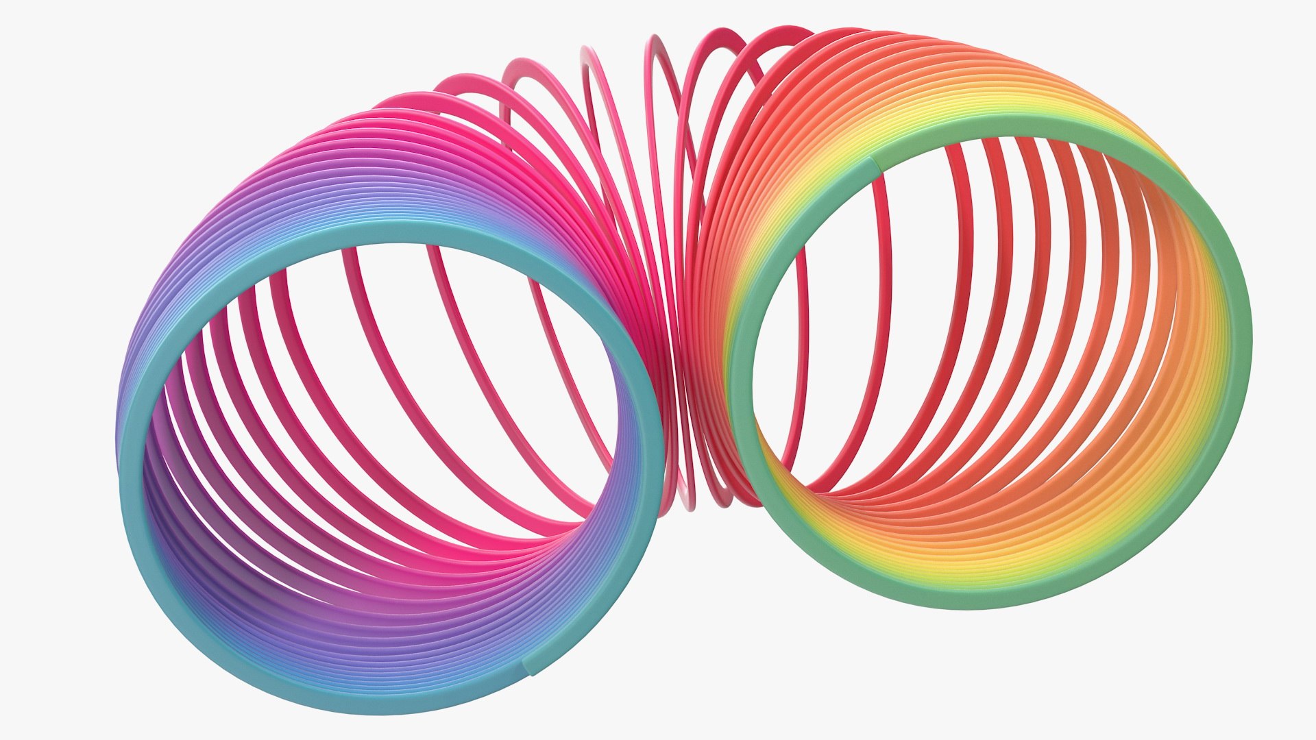 Rainbow Slinky Toy Spring 3D Model - TurboSquid 1488357