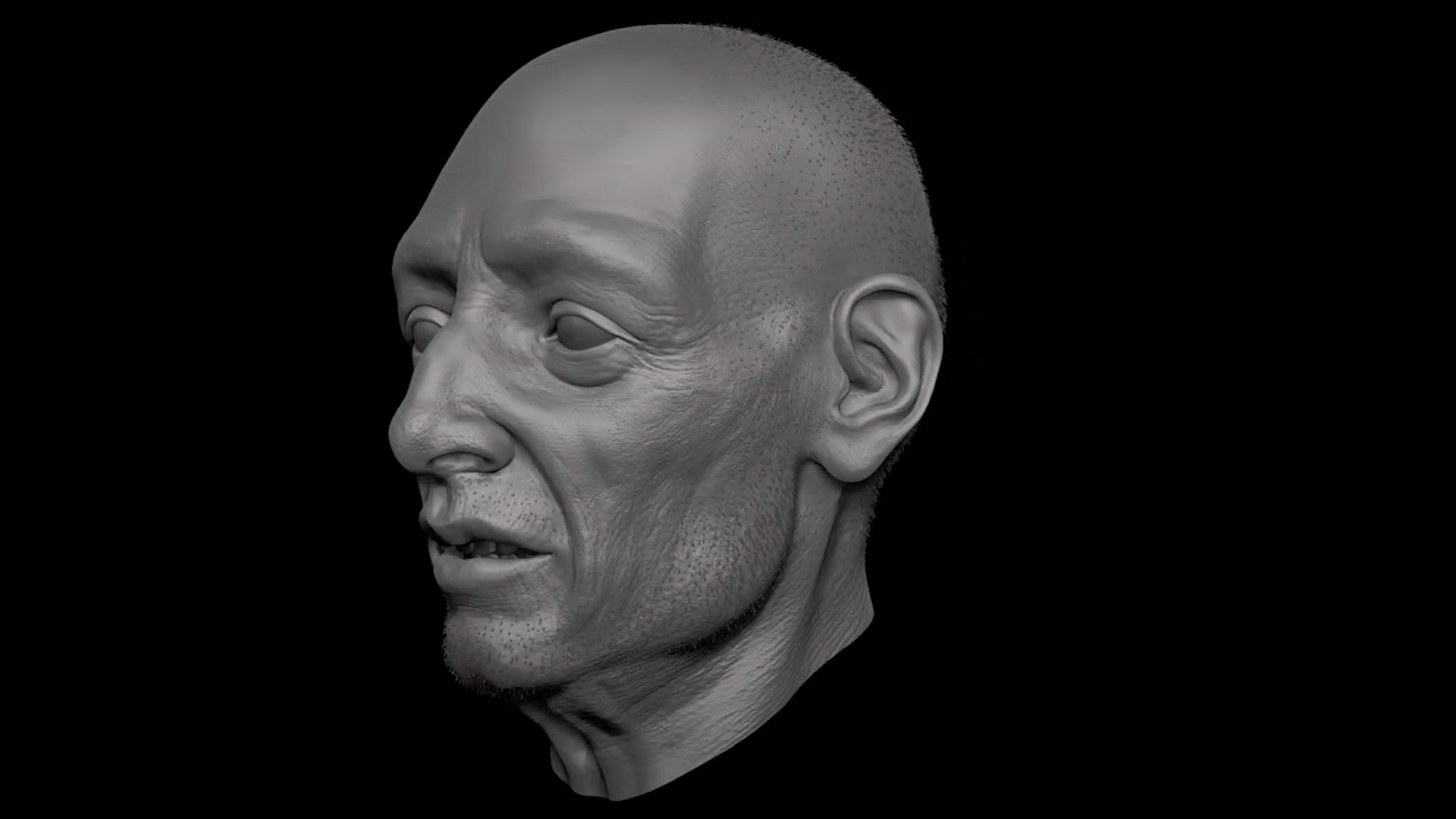 3D Old Man Head Sculpt Model - TurboSquid 1947752