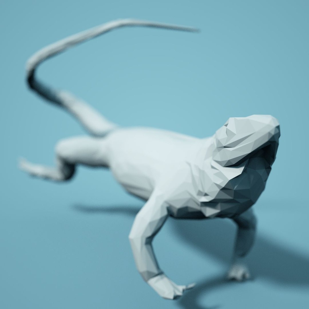 3D animal realistic faceted model - TurboSquid 1162358