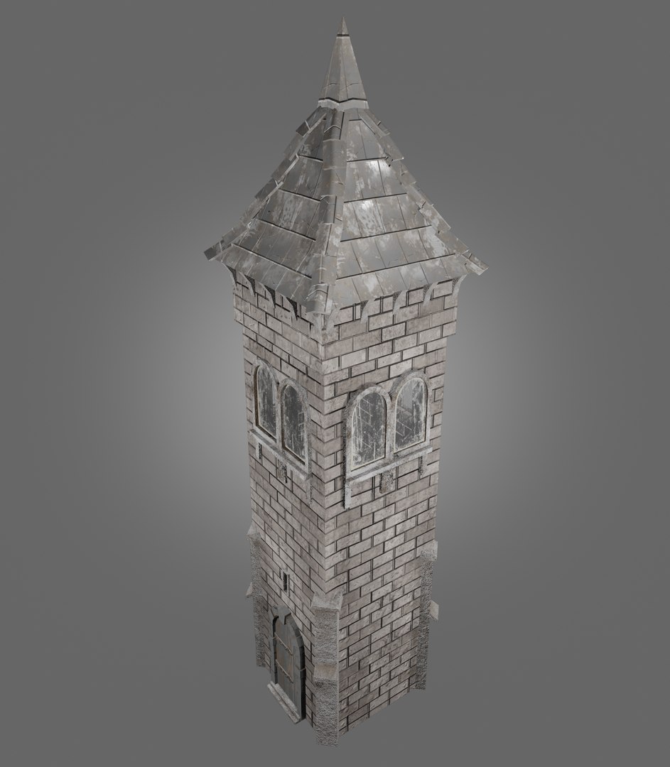 3D Medieval Tower Game Ready Low-poly Model - TurboSquid 1760269