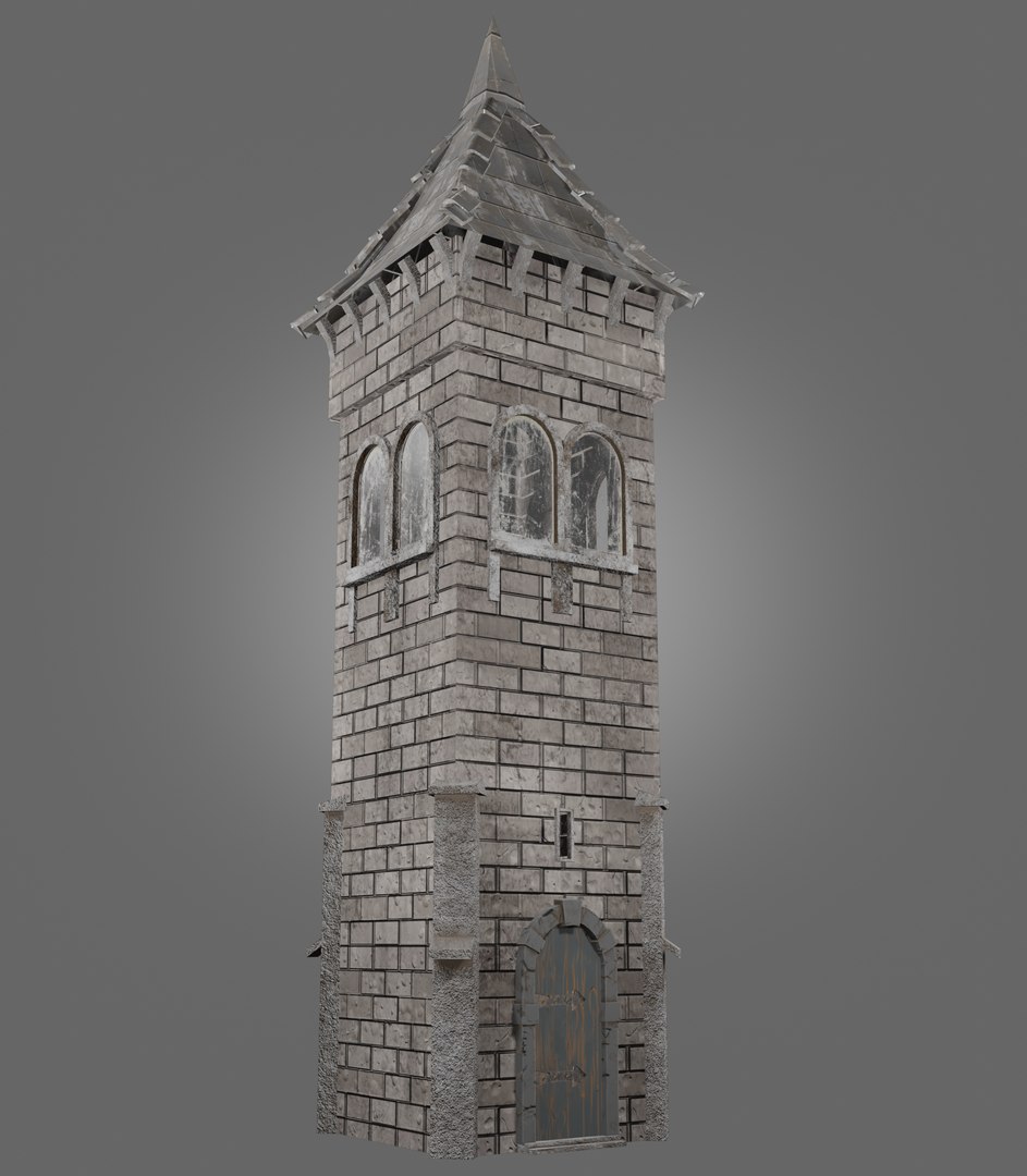 3D Medieval Tower Game Ready Low-poly Model - TurboSquid 1760269