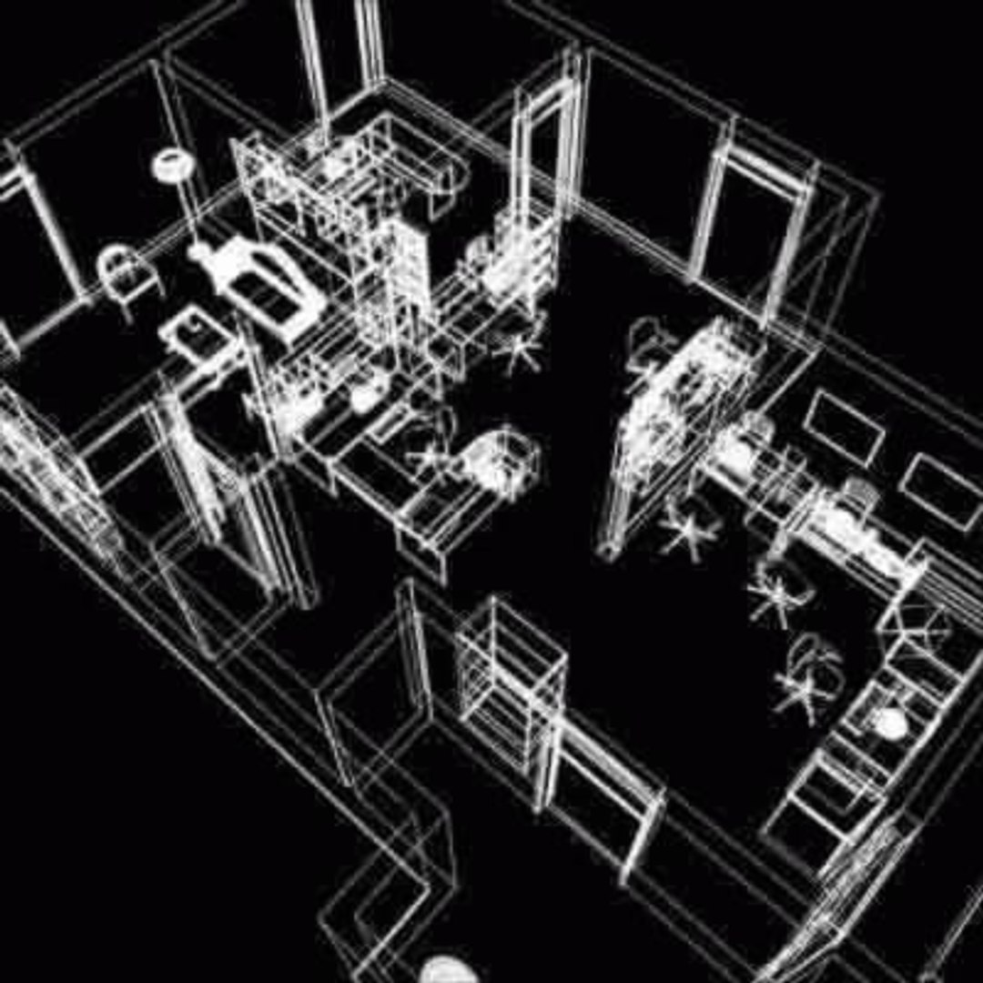 Building Office Furnished 3d Model