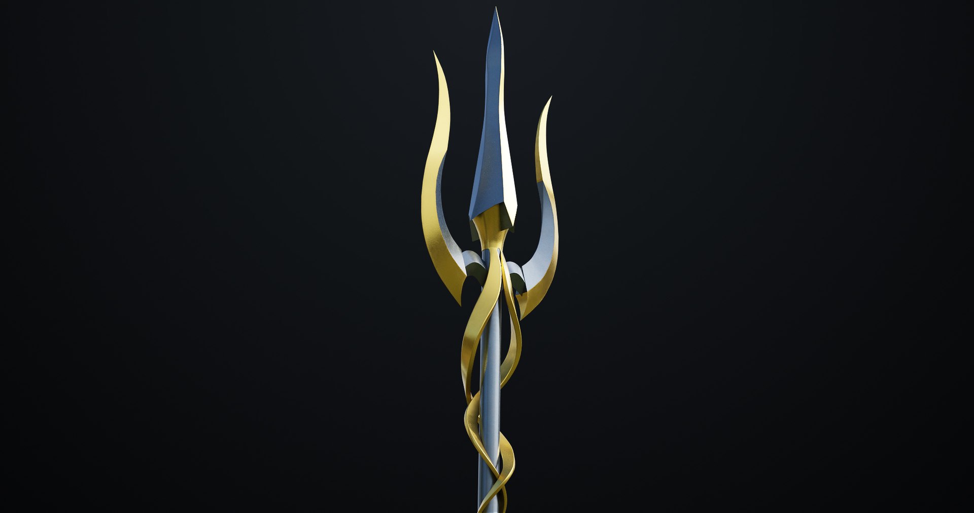 Fantasy Trident 02 All PBR Unity UE Textures Included 3D Model ...