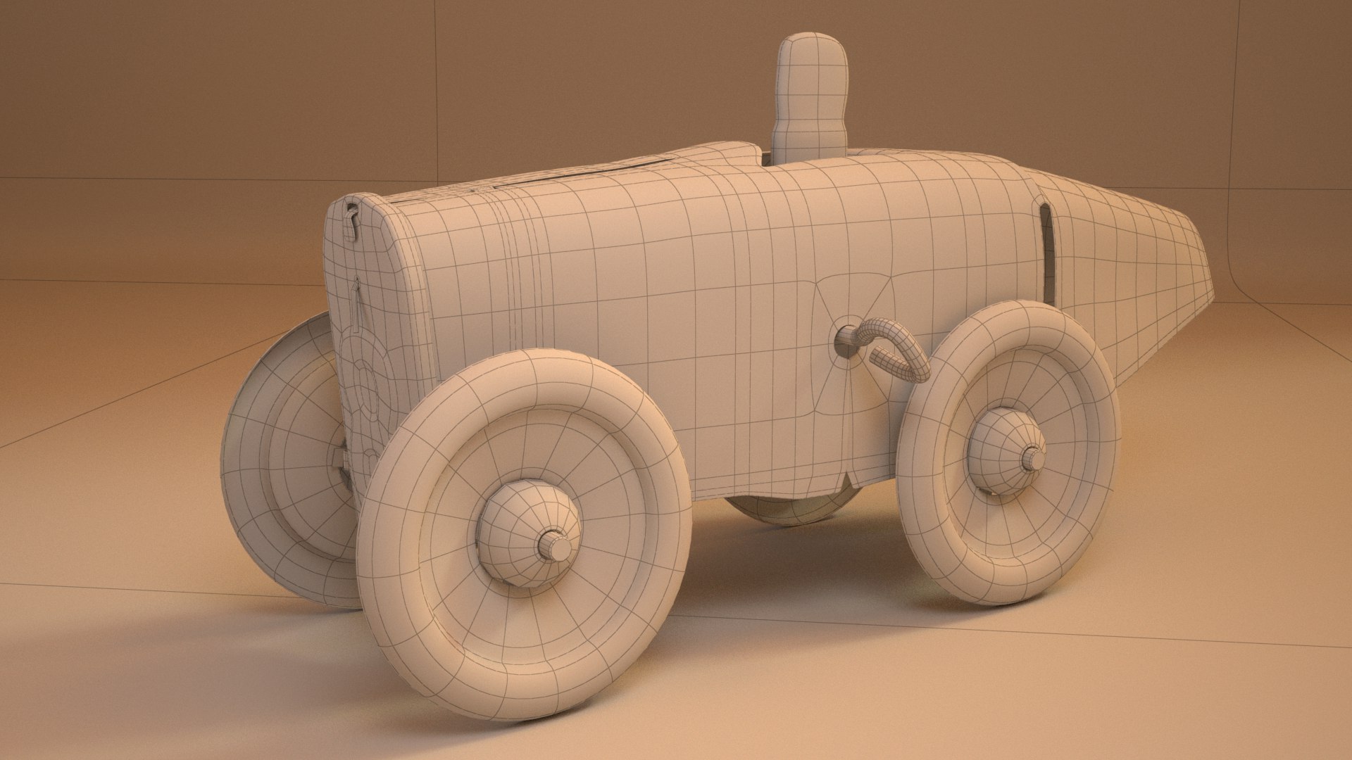 3D Model Vintage Tin Toy Racer - TurboSquid 1695180