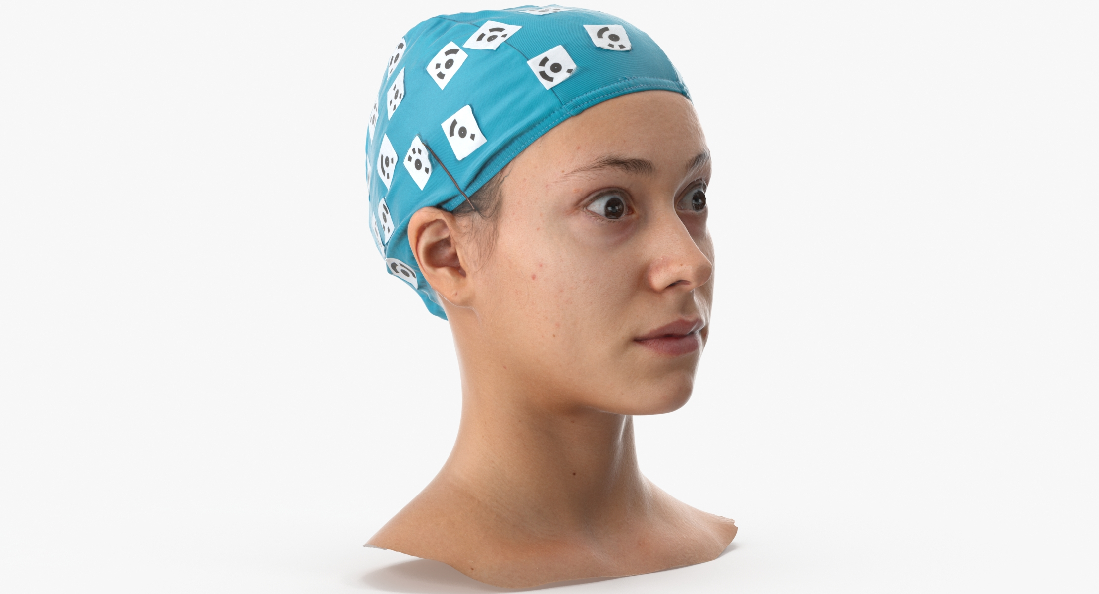 modelo 3d Freya Human Head UpperLid Raiser AU5 Escaneo limpio ...